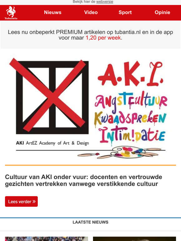 Tubantia Webwinkel: Cultuur van AKI onder vuur: docenten en vertrouwde ...