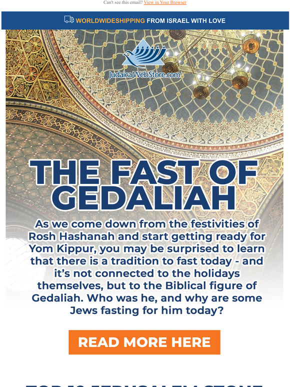 Judaica Web Store: 🧐 Who Was Gedaliah & Why are Some Jews Fasting for ...