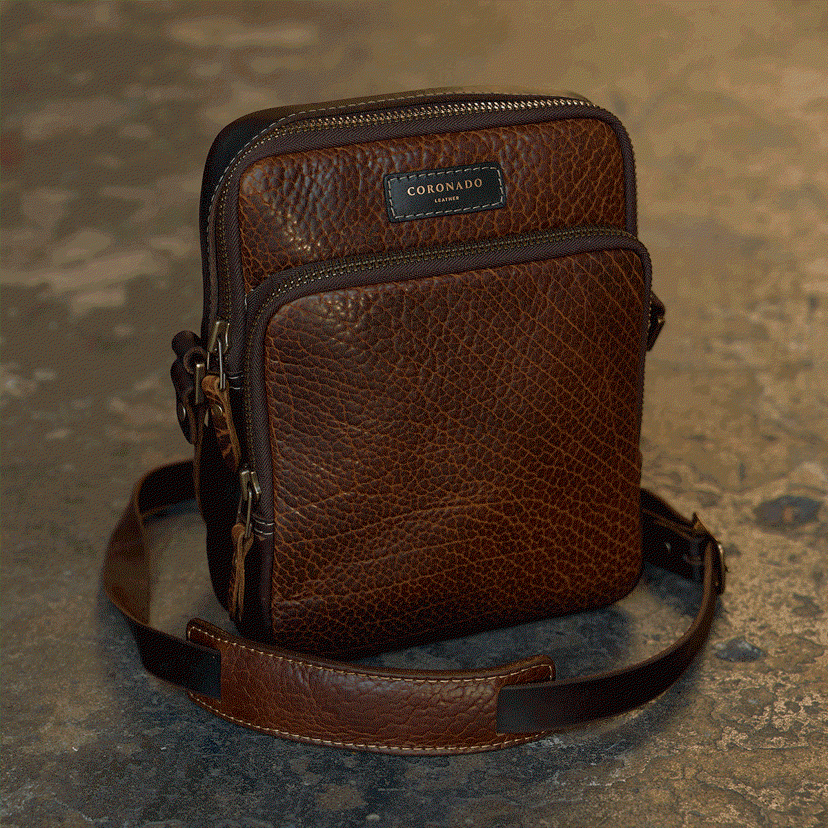 Coronado Leather: INTRODUCING THE MEN'S JACKSON CROSSBODY | Bison ...