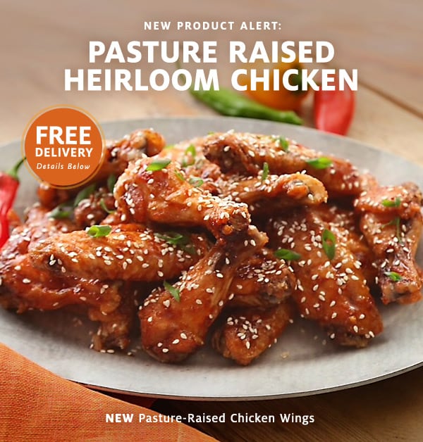 Allen Brothers: New! Pasture Raised Heirloom Chicken: Wings, Thighs ...