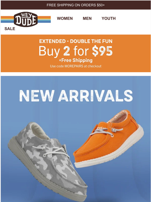 Hey Dude: New colors in for Fall. Same mind-blowing comfort. | Milled