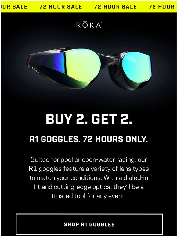 ROKA: ⚡ Buy 2 R1 goggles. Get 2 R1 goggles. ⚡ | Milled