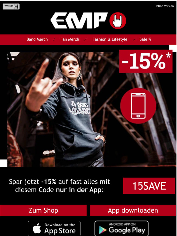 EMP.fi: 📱 Nur in der EMP App: -15% auf fast ALLES! | Milled