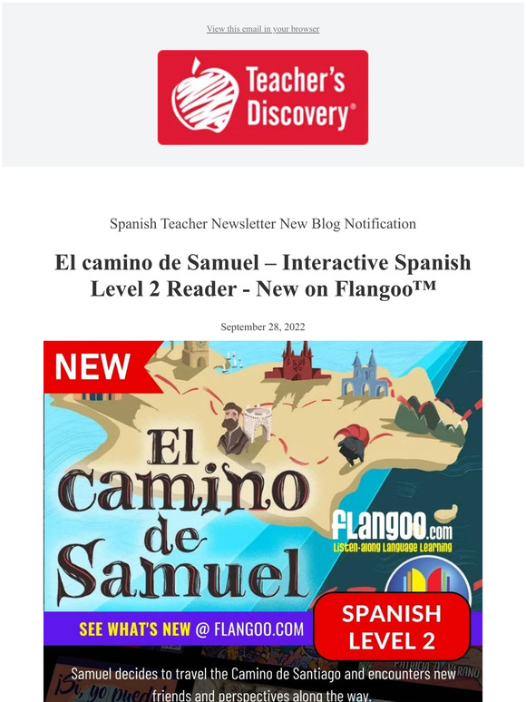 Teacher's Discovery: [Spanish Teachers] El camino de Samuel ...