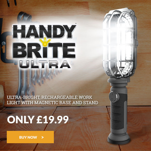 JML: Ultra-bright, rechargeable work light | Milled