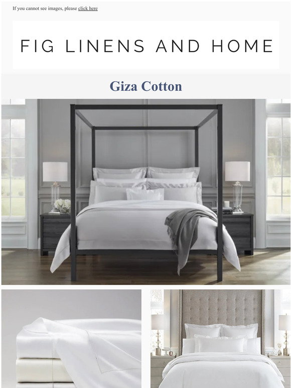 Fig Linens and Home: Giza Cotton: Worlds Most Luxurious Sheets | Milled