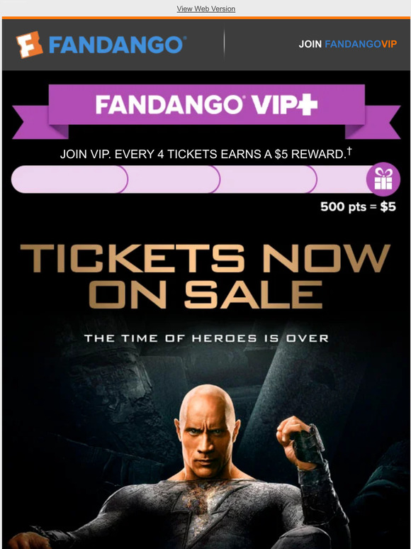 Fandango: Get Tickets For BLACK ADAM | Milled