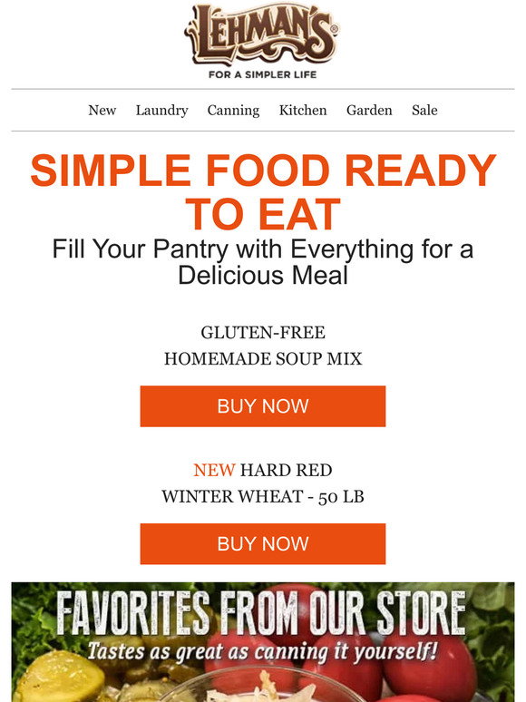 Lehman's: Simple Food Ready to Eat 😄 | Milled