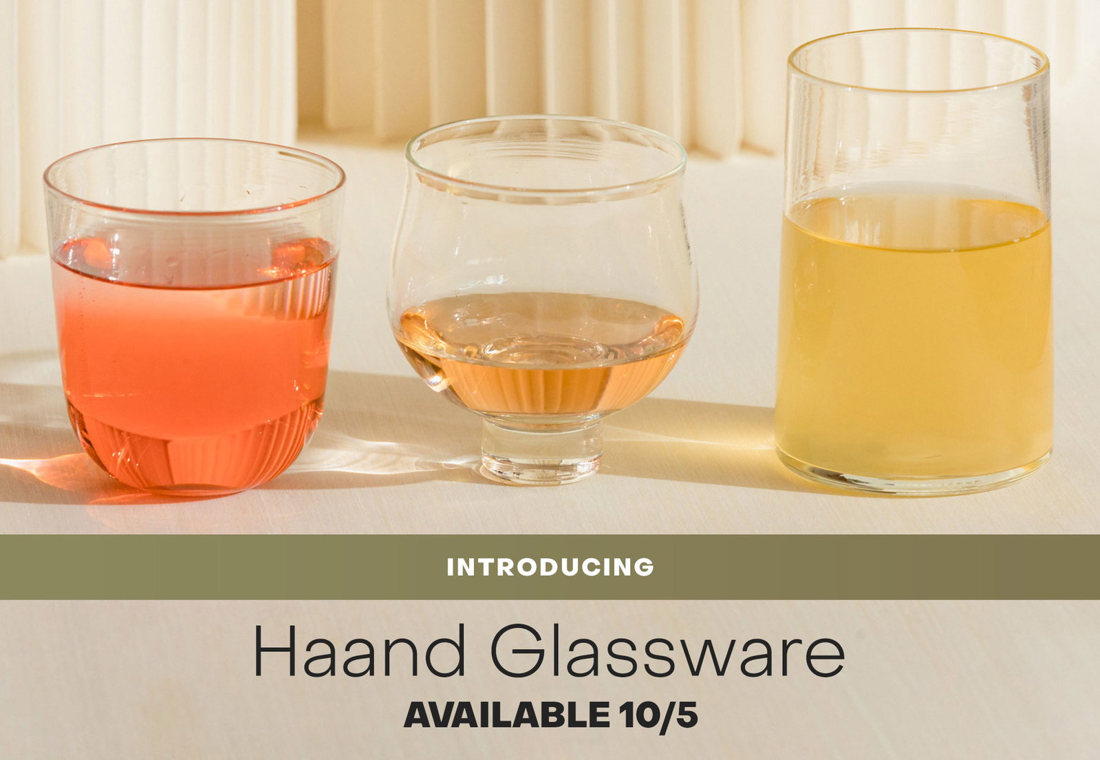 Haand: Introducing Haand Glassware | Milled