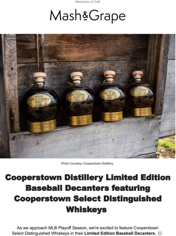 Mash & Grape: Award-Winning, Limited-Edition Baseball Decanters. | Milled