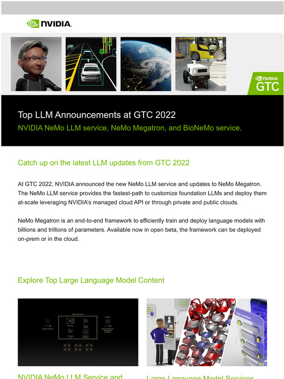Nvidia: Top Large Language Model Stories at GTC 2022 | Milled Nvidia: Top Large Language Model Stories at GTC 2022 | Milled
