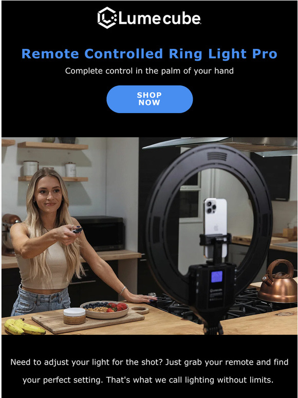 Lume Cube: Remote Controlled Ring Light | Milled