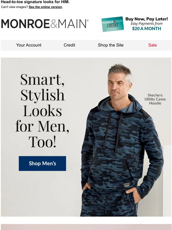Monroe and Main: Your Main Man: Great Styles for Guys, Too! | Milled