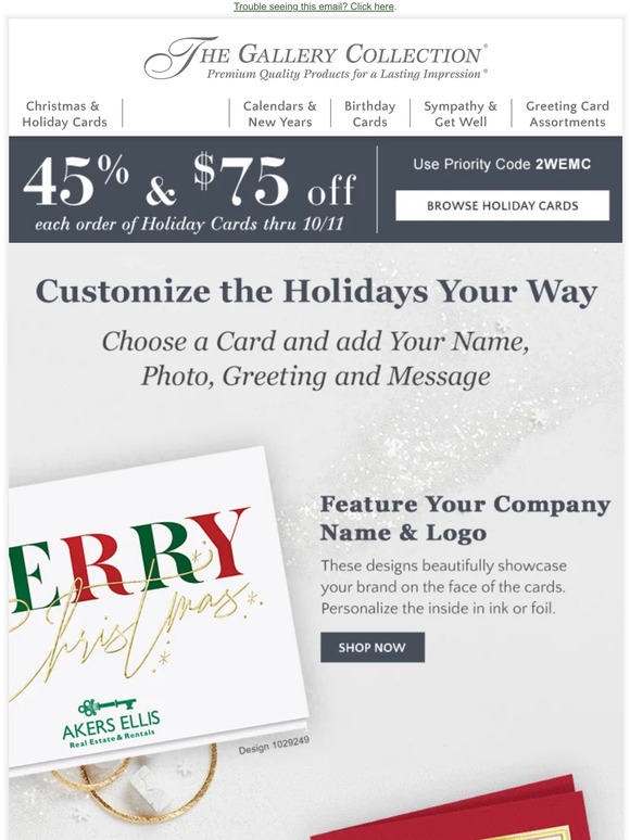 Gallery Collection: Happy Holidays from The Gallery Collection | Milled