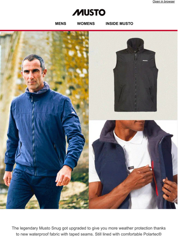 Musto: The legendary Musto Snug | Milled