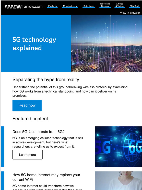 Arrow Electronics: 5G technology explained | Milled