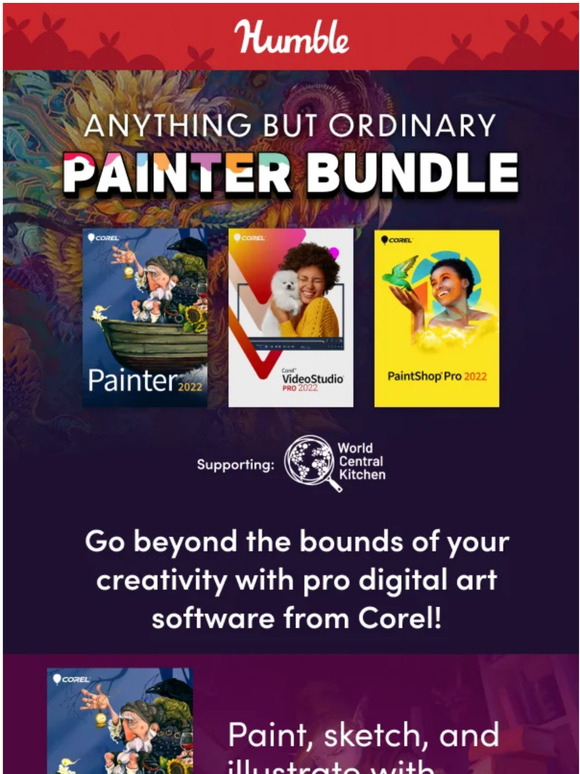 Humble Bundle: Paint, sketch & create with Painter 2022 🎨 World-class software bundle | Milled