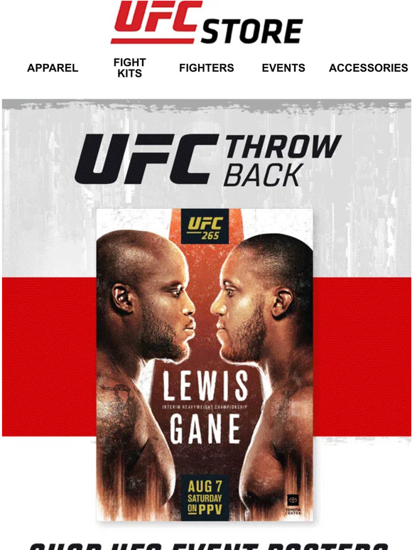 UFC Store: UFC Throwback: Relive Your Favorite Fight with Official ...