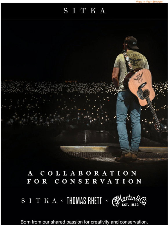 Sitka Gear: SITKA x Thomas Rhett x Martin Guitar | Milled