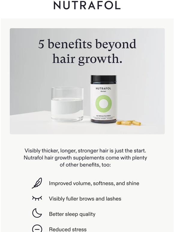 Nutrafol: 5 added benefits of taking Nutrafol. | Milled