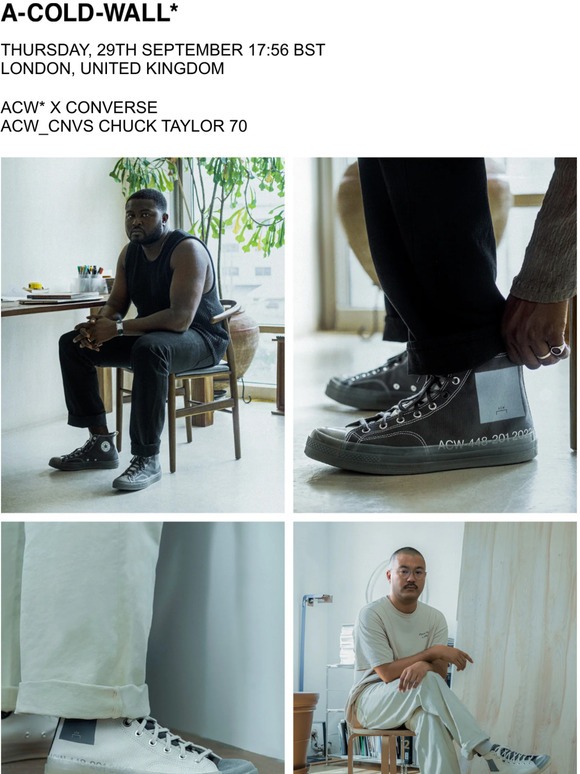 A-COLD-WALL: ACW* X CONVERSE - CHUCK TAYLOR 70 | Milled