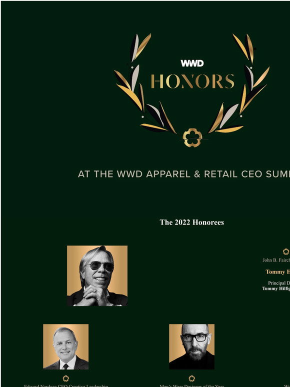 Women's Wear Daily: Announcing the 2022 WWD Honors Recipients! Live ...