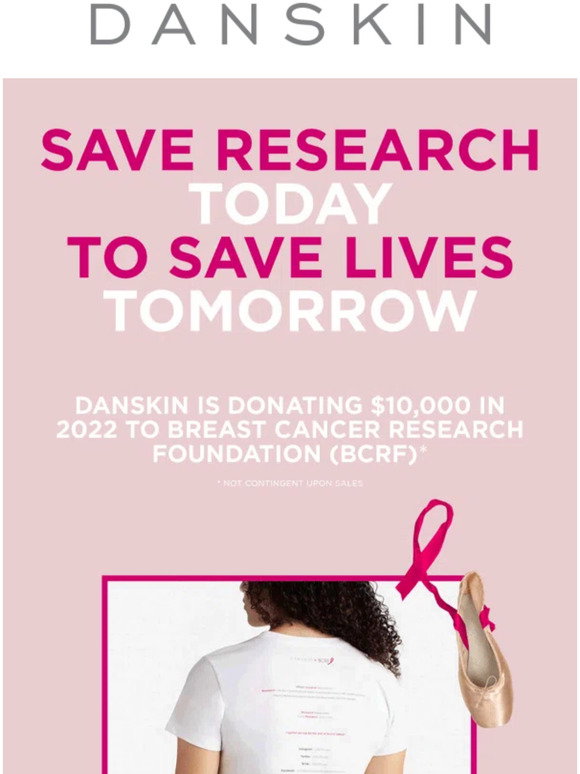 Danskin: Danskin Supports The Breast Cancer Research Foundation 🎗 | Milled