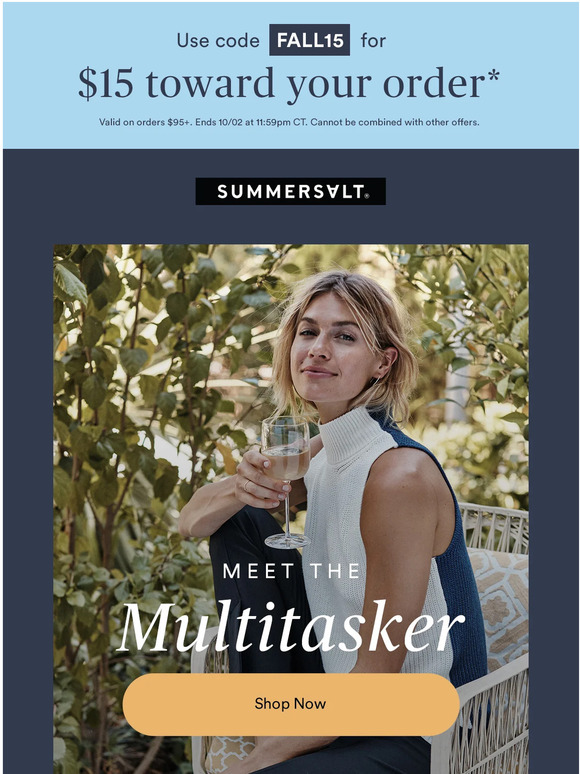 Summersalt: Meet the ultimate early fall piece | Milled