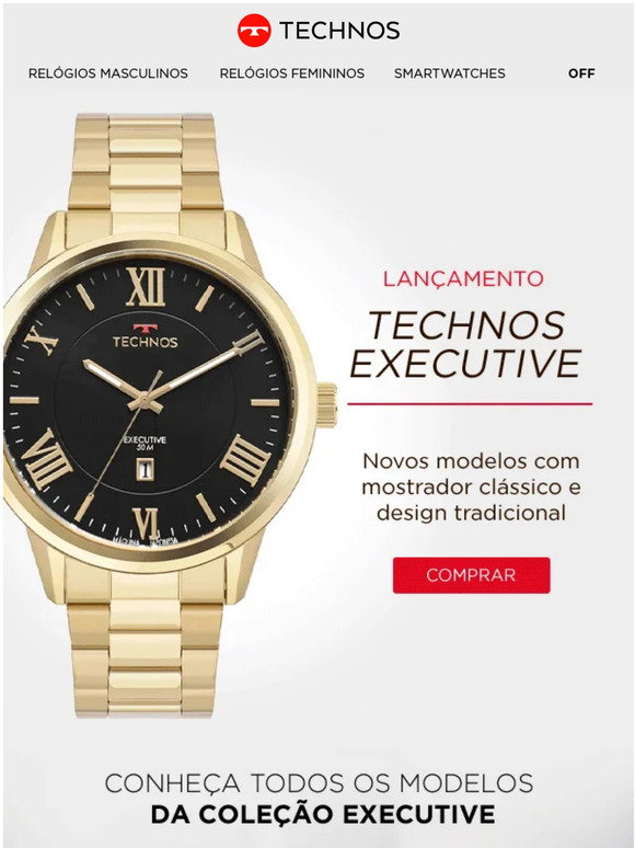 Technos: Lançamento Executive ⌚️ Confira o novo design | Milled
