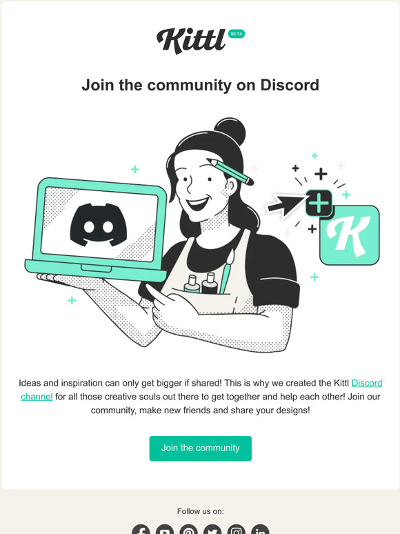 Kittl: Join us on Discord! | Milled