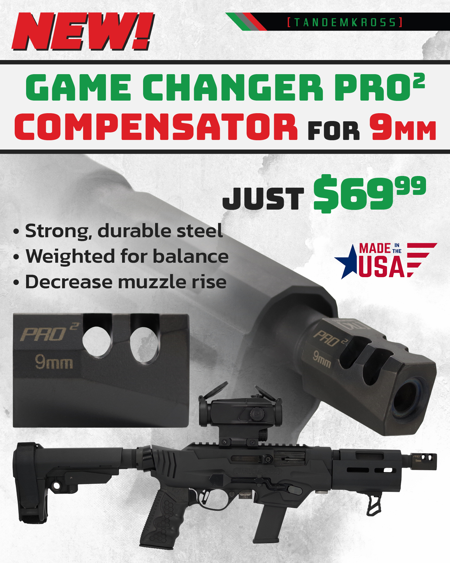 Tandemkross: 🔥 NEW 9mm Compensator Just Dropped! | Milled