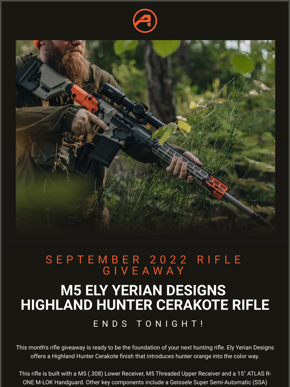aero precision: Highland Hunter Rifle Giveaway ENDS TONIGHT! | Milled