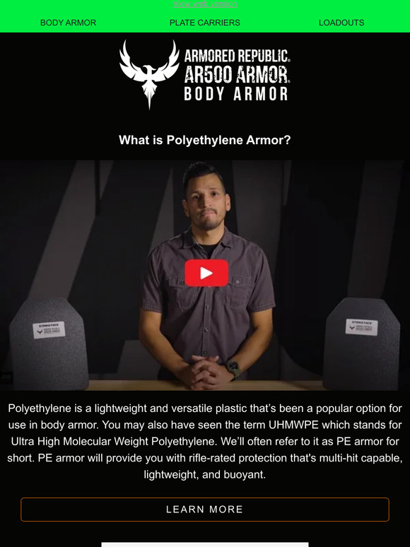 ar500armor: Pros & Cons of Polyethylene Armor... | Milled