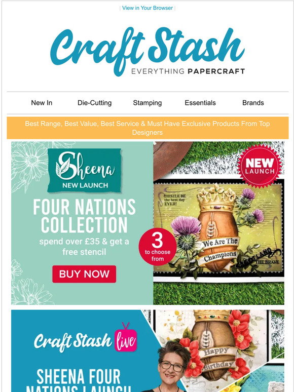 Craft Stash: NEW Sheena Live Launch & Sizzix Takeover With Pete Hughes ...