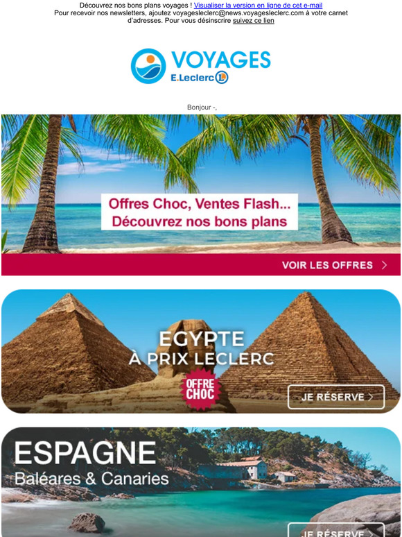 Leclerc Voyages: Des envies d'ailleurs ? 🌴 ️ | Milled