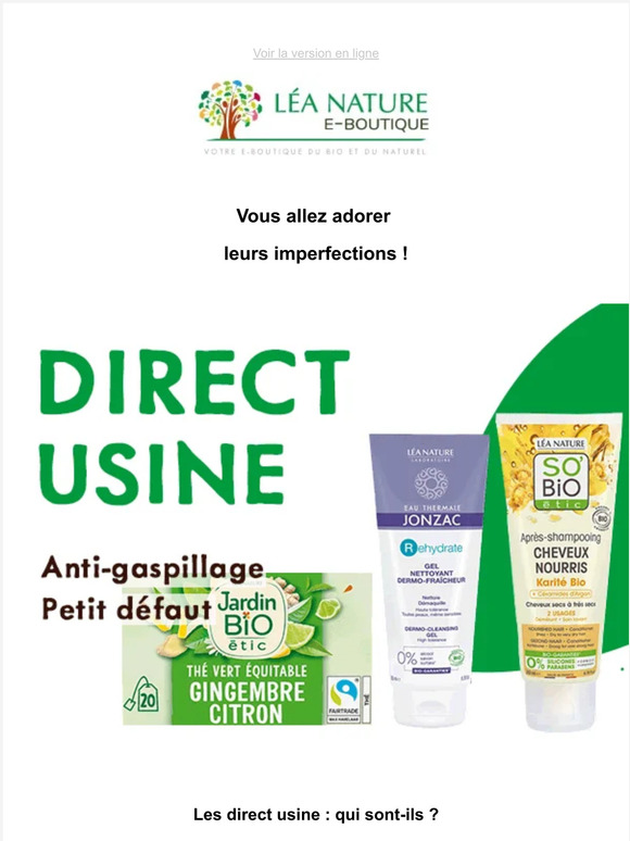 Léa Nature: Direct usine : nouvel arrivage ! | Milled