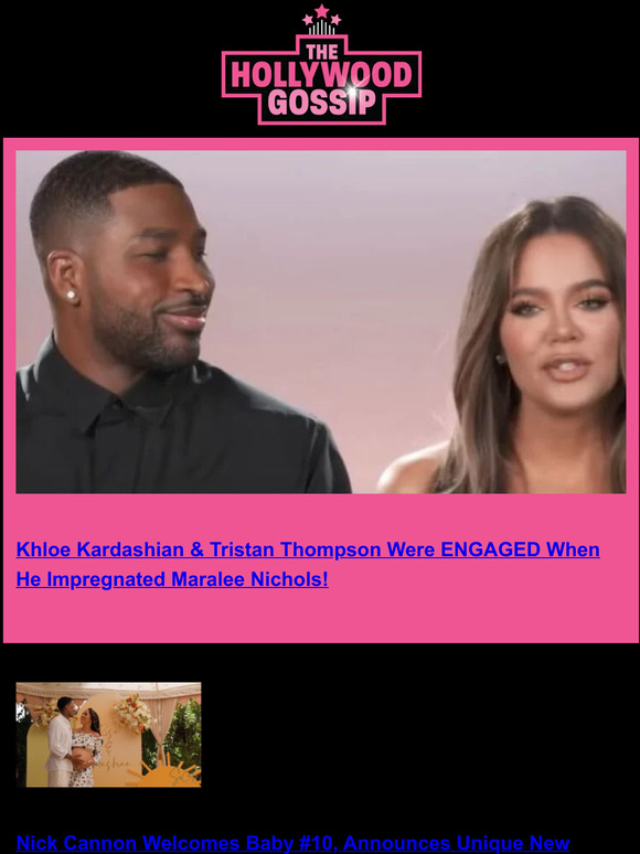 The Hollywood Gossip: Khloe Kardashian was ENGAGED to Tristan Thompson! | Milled