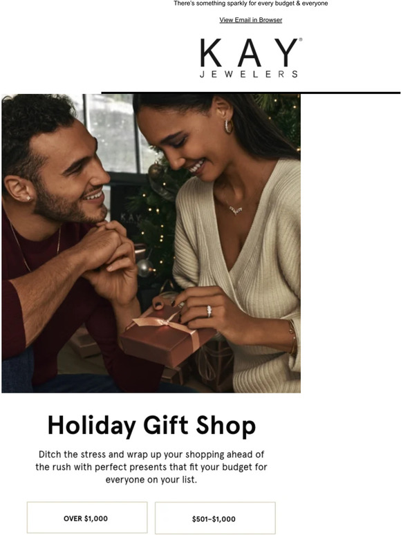 Kay Jewelers: Early $hoppers | Our Holiday Gift Shop is OPEN | Milled