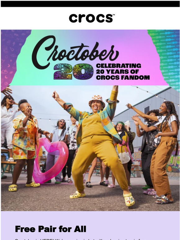 Crocs: Croctober is HERE! Let’s start this party with free Crocs! | Milled