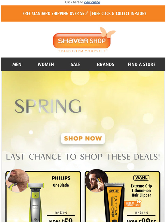 Shaver Shop: Last Chance to Shop the Spring Sale | Milled