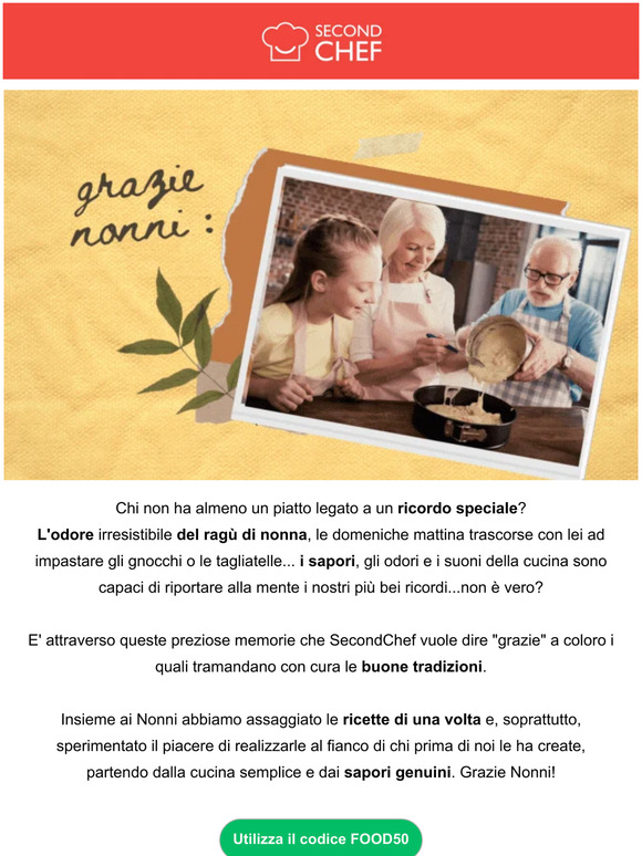 Second Chef: La buona cucina dei nonni... | Milled