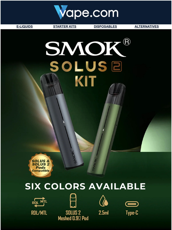 Vape: SMOK Solus 2 Kit Available Now!💥 | Milled