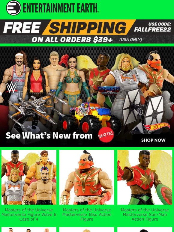 Entertainment Earth: New Action Figures and Vehicles from Mattel! | Milled