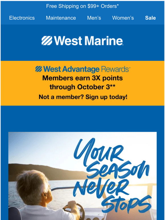 West Marine: Don't miss our hottest fall boating offers! | Milled