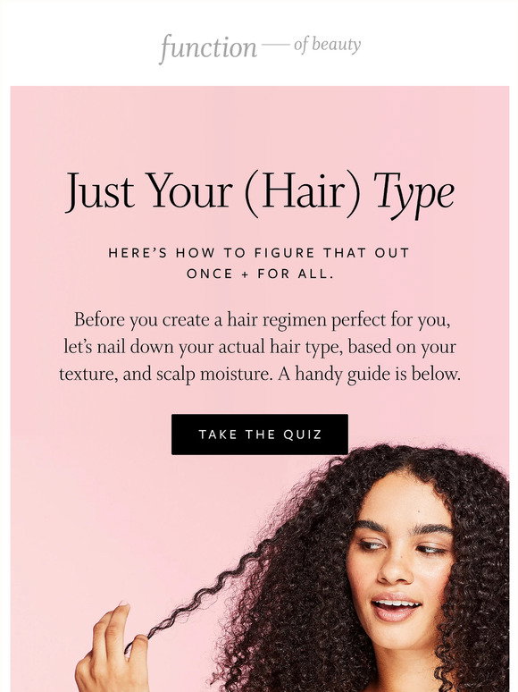 Function Of Beauty How To Really Determine Your Hair Type Milled