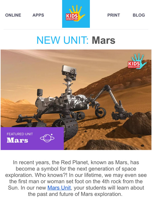 Kids Discover: NEW UNIT: Mars | Milled