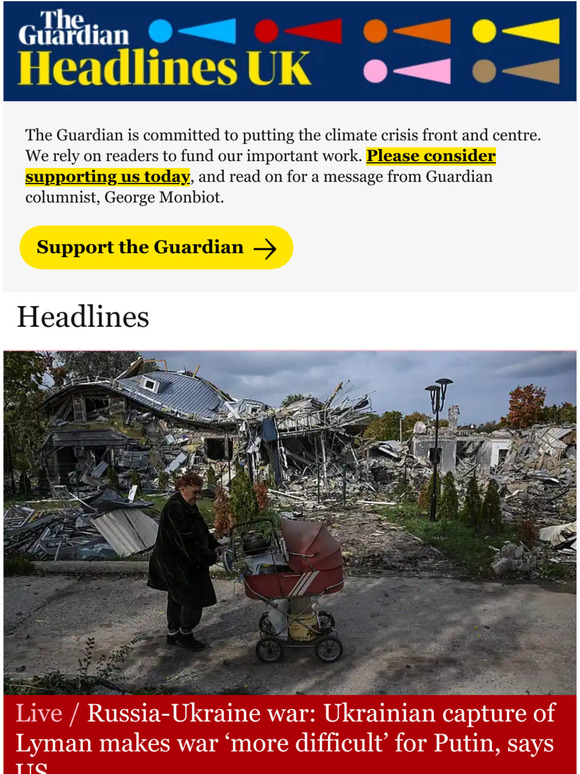 The Guardian: The Guardian Headlines: Russia-Ukraine war live updates ...