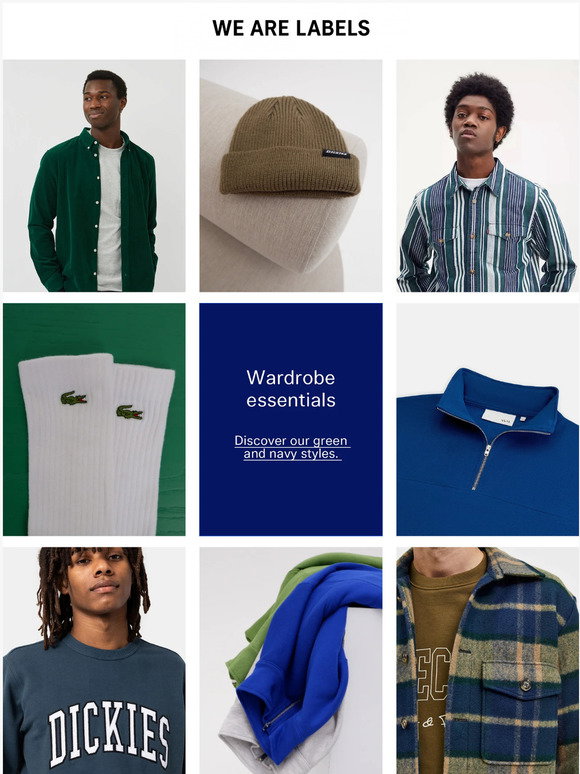 We Are Labels: Wardrobe essentials 💙💚 | Milled