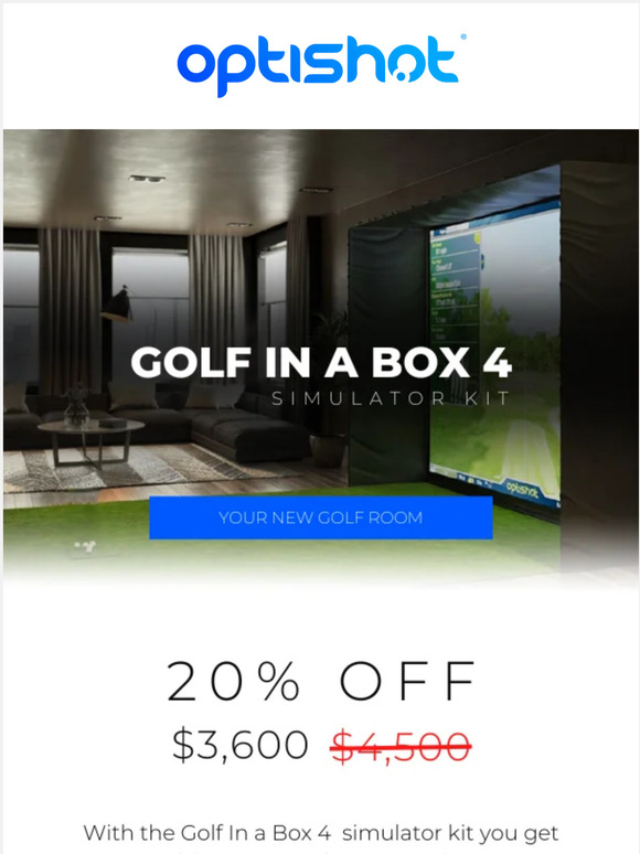 OptiShot Golf: Save $900 with the Golf In A Box 4 Simulator Kit⛳ | Milled