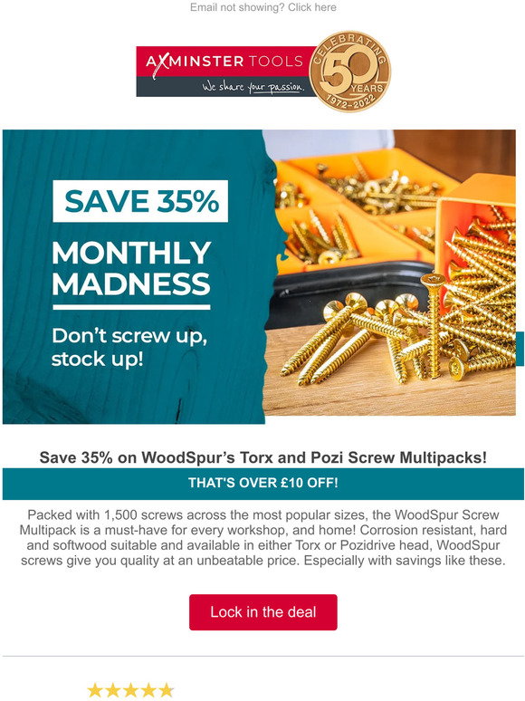 Axminster Tools: Monthly Madness | Milled